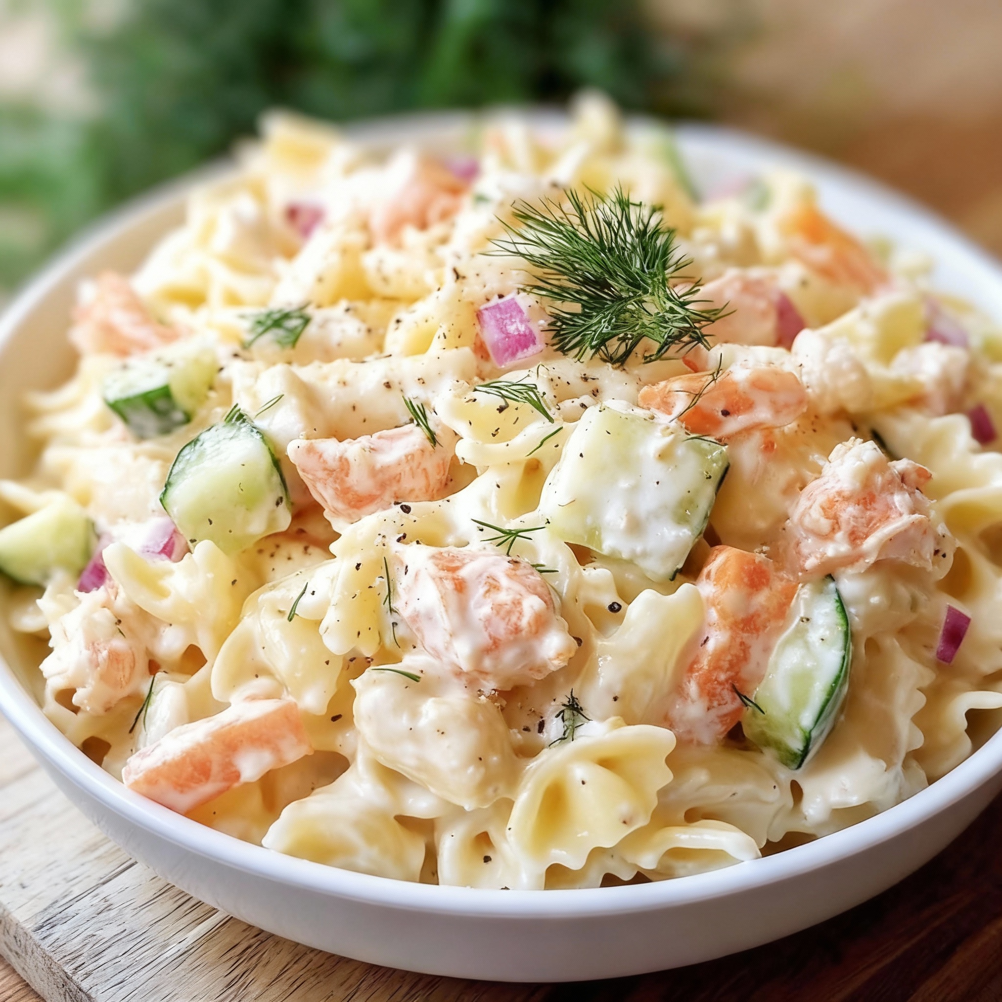 Creamy Crab Pasta Salad – flavor mixture