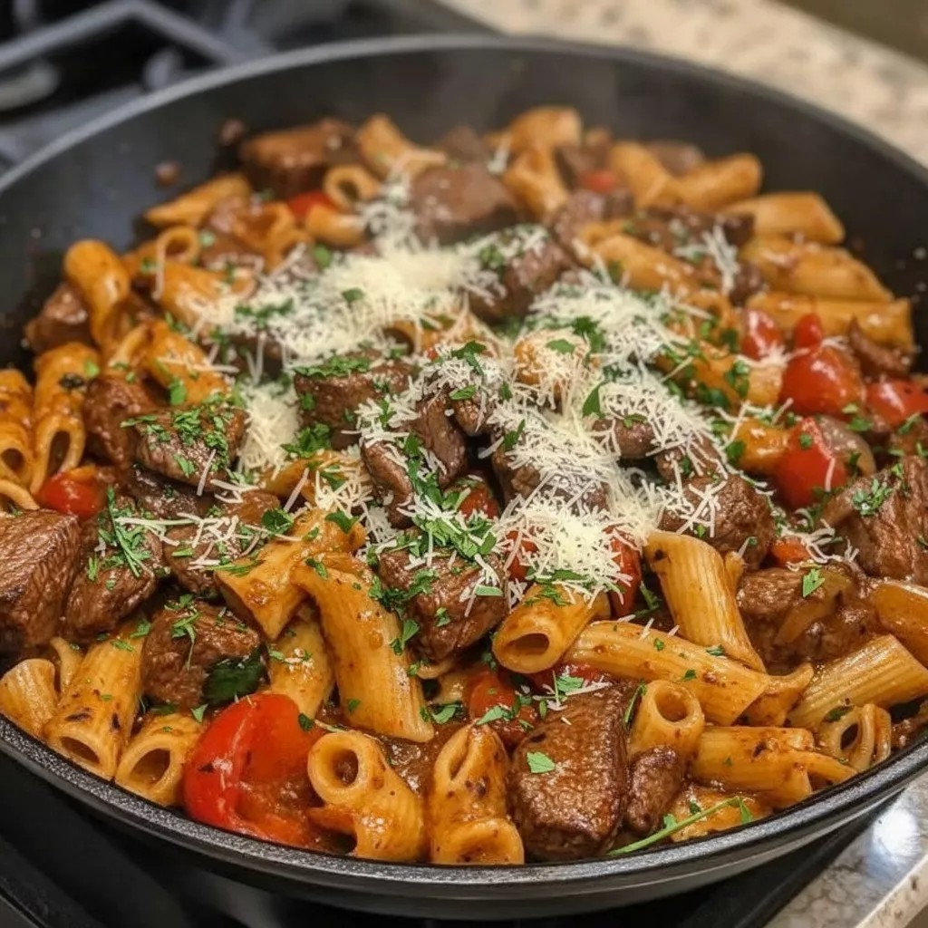 One-Pot Zesty Steak Pasta: A Weeknight Marvel – flavor mixture