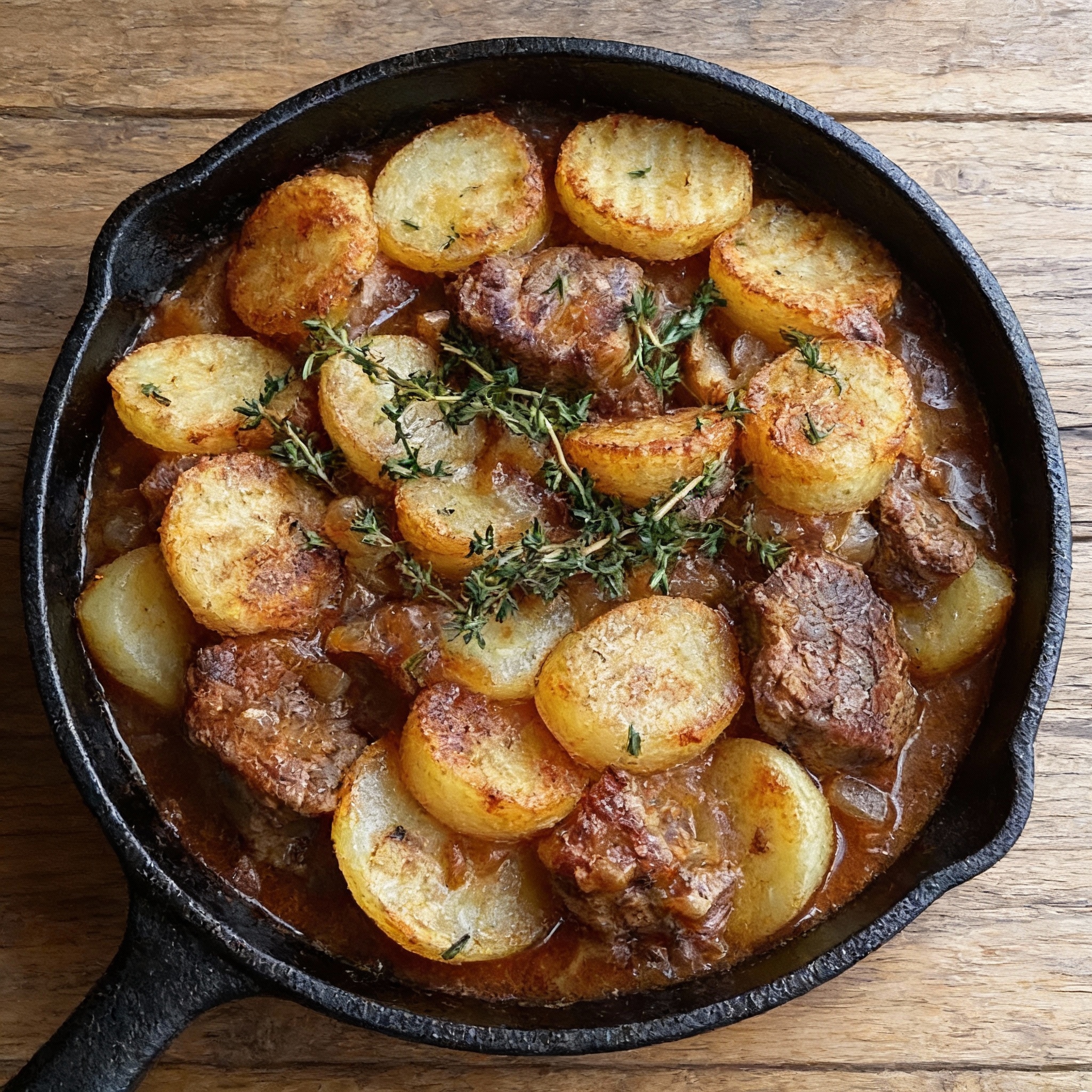 Irish Stew with Crispy Potato Topping – flavor mixture